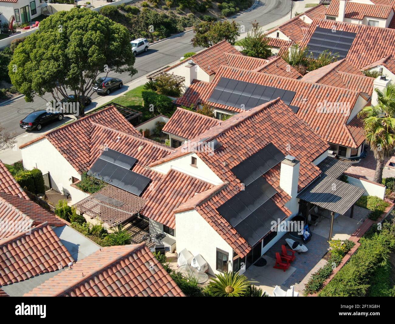 Aerial green roof top hi-res stock photography and images - Alamy