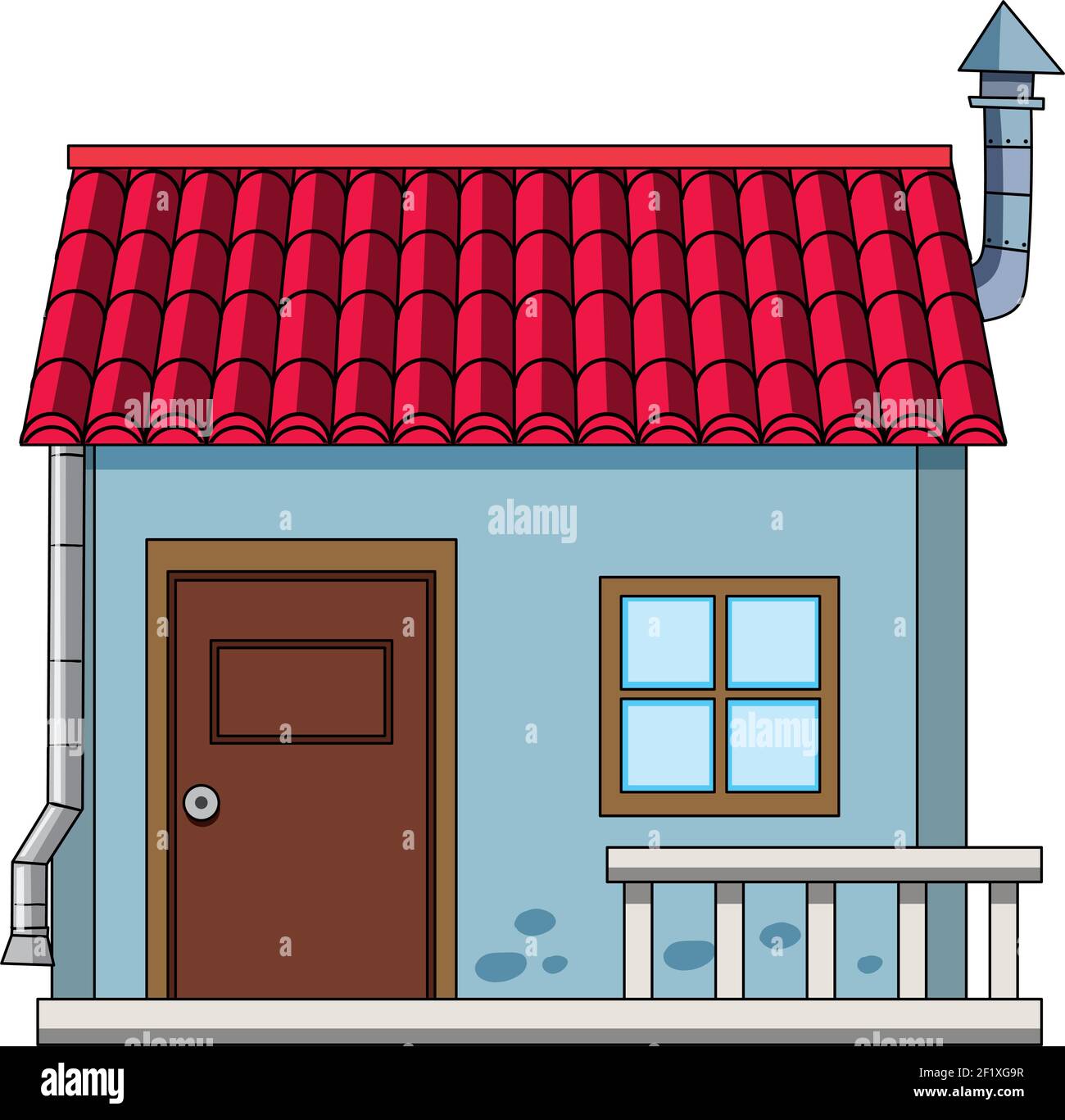 House in cartoon style isolated illustration Stock Vector Image & Art ...