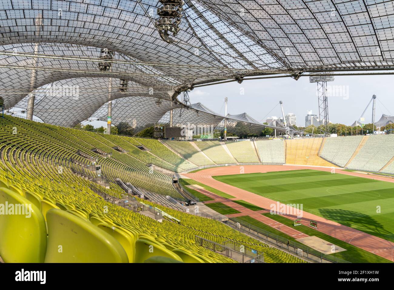 View of the 1972 Olympic Games stadium in Munich Stock Photo - Alamy
