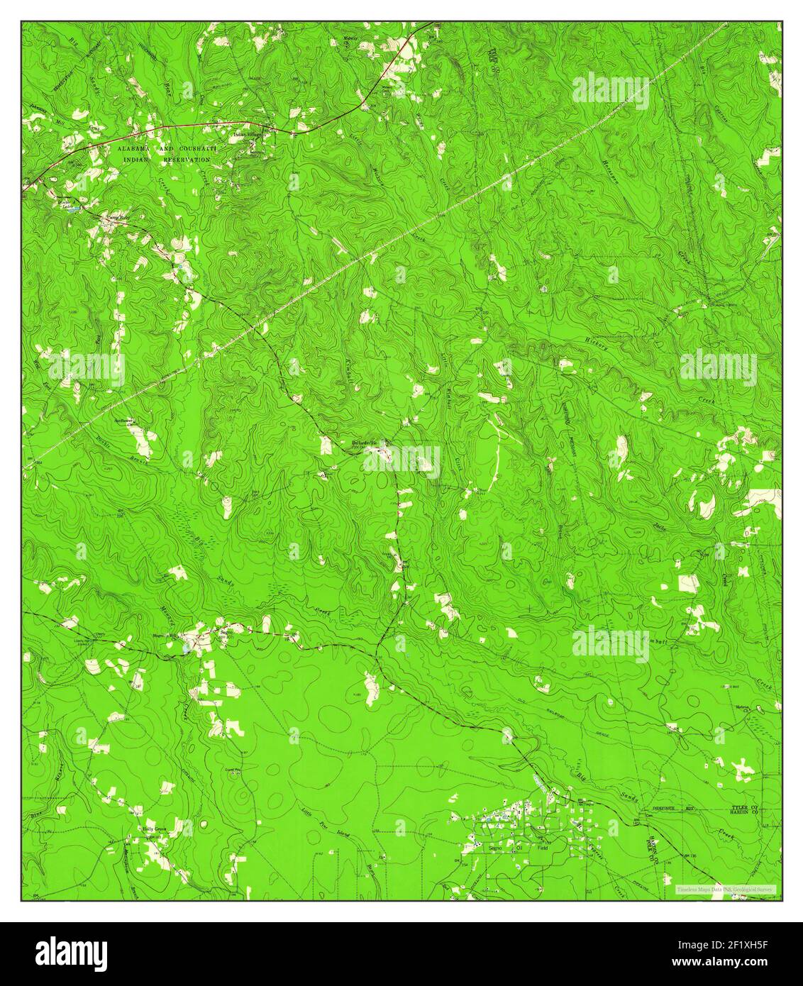 Segno, Texas, map 1958, 1:62500, United States of America by Timeless ...