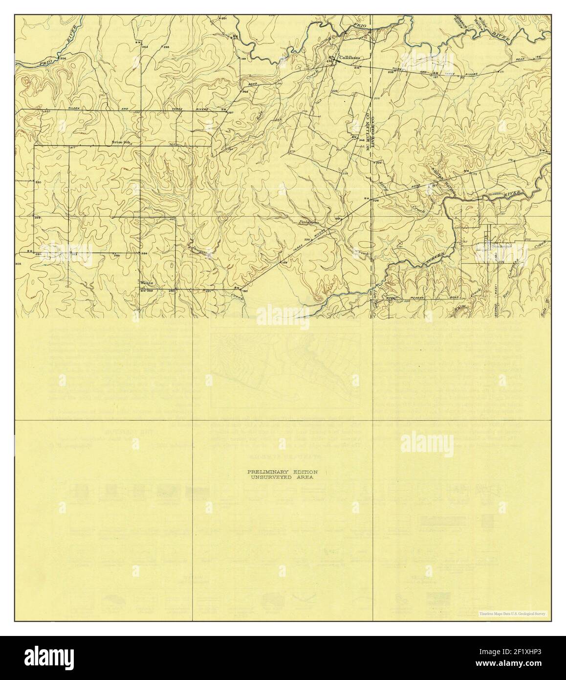 Simmons, Texas, map 1929, 1:62500, United States of America by Timeless ...