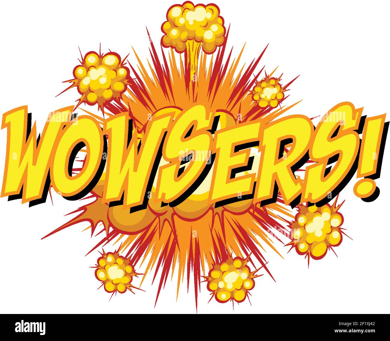 Comic speech bubble with wowsers text illustration Stock Vector Image ...