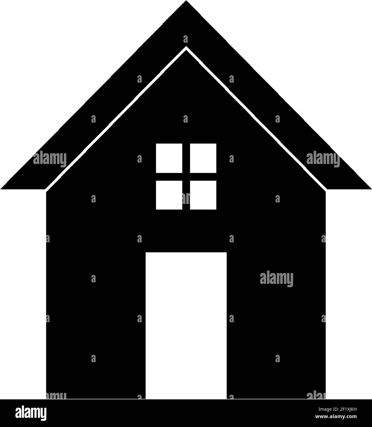 Simple home icon isolated on white background illustration Stock Vector ...