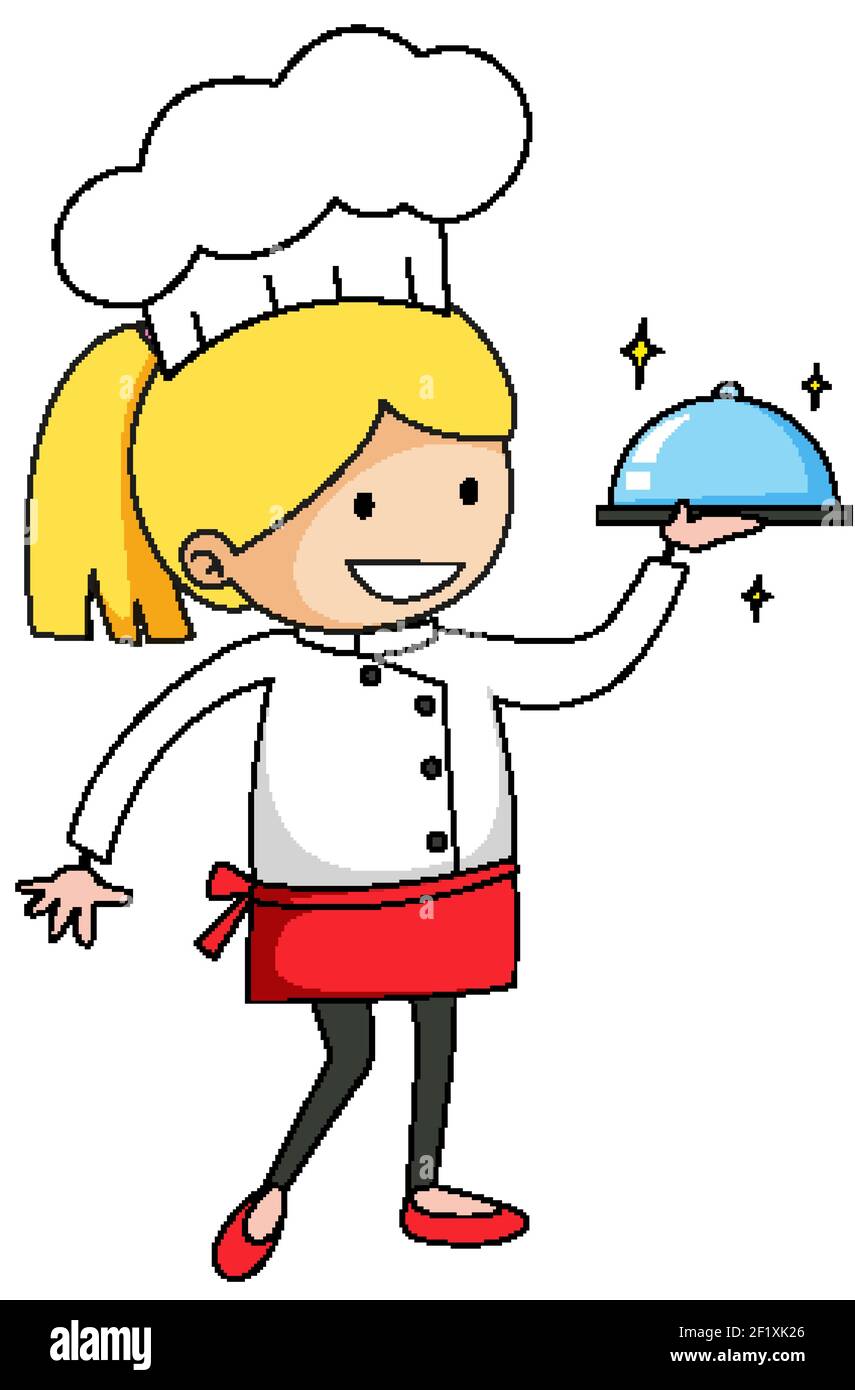Female chef cartoon character cartoon character illustration Stock ...