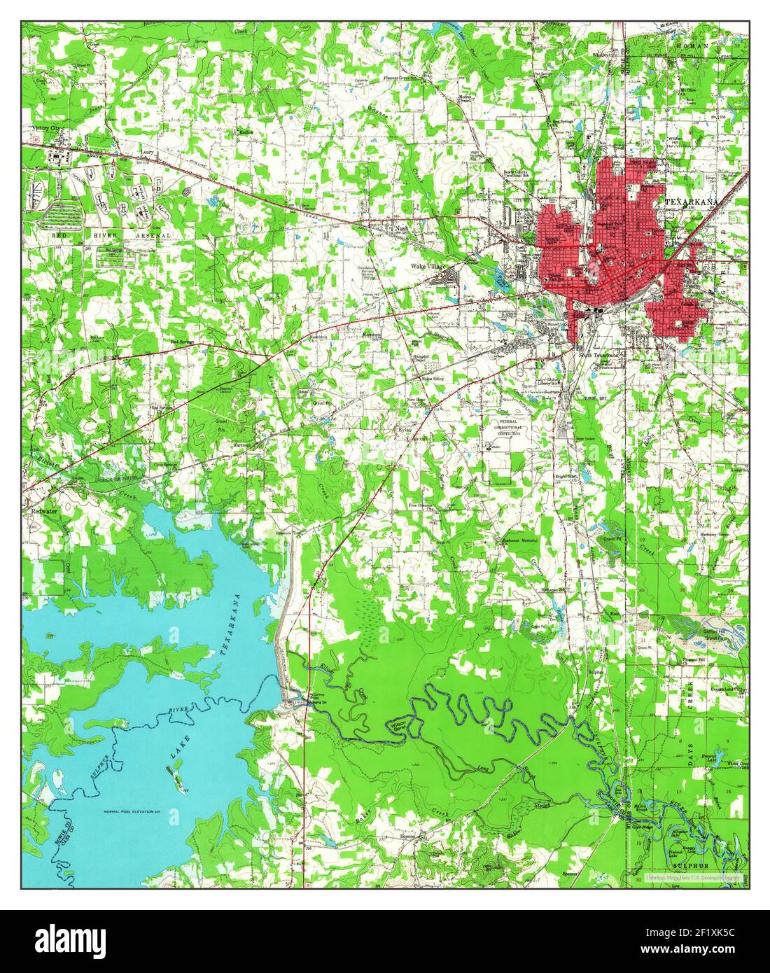 Map of texarkana hi-res stock photography and images - Alamy