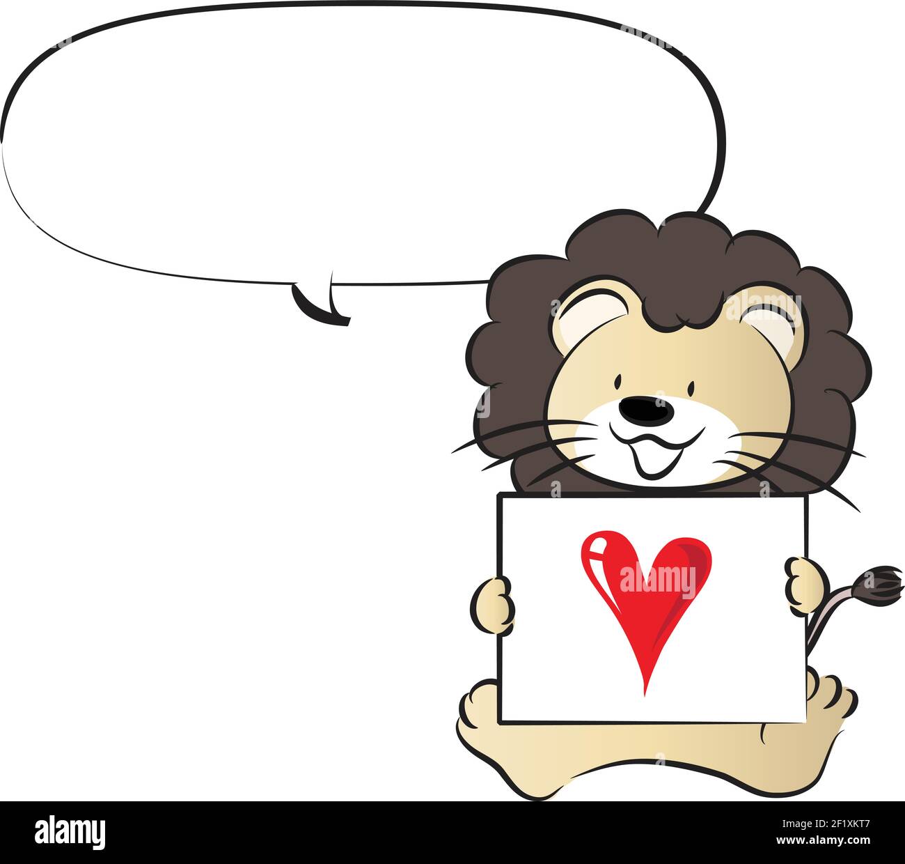 vector cartoon animals with speech bubble background Stock Vector Image ...