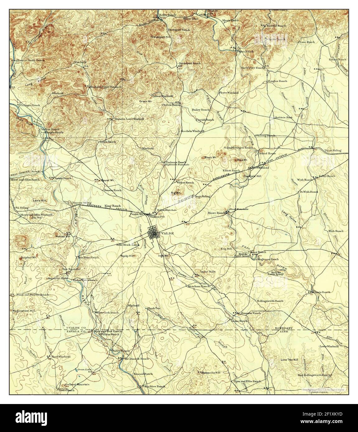 Uvalde map hi-res stock photography and images - Alamy