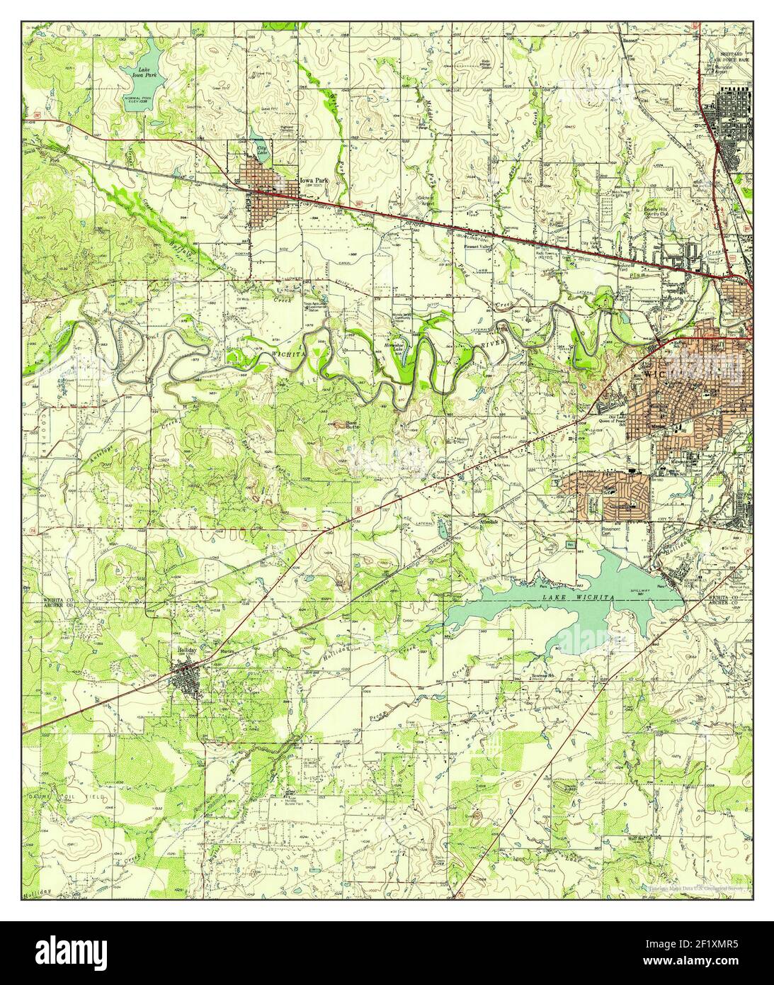 Map of wichita falls hi-res stock photography and images - Alamy