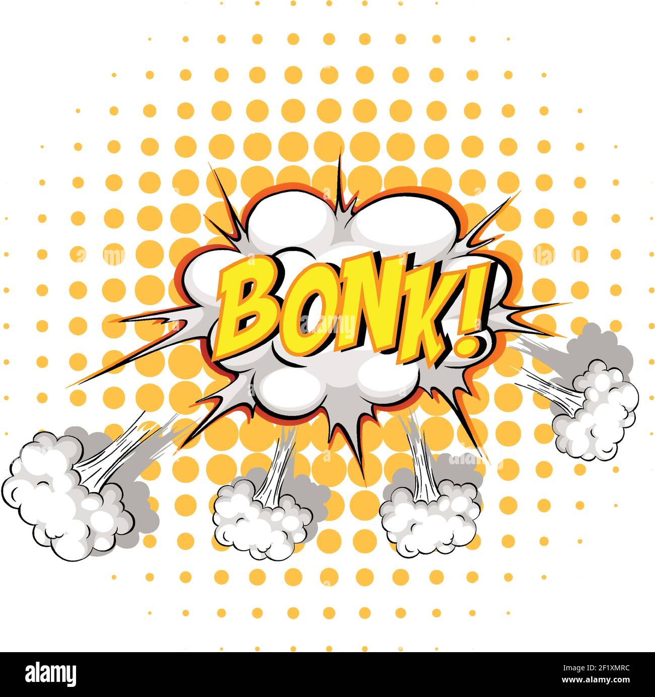 Comic speech bubble with bonk text illustration Stock Vector Image ...