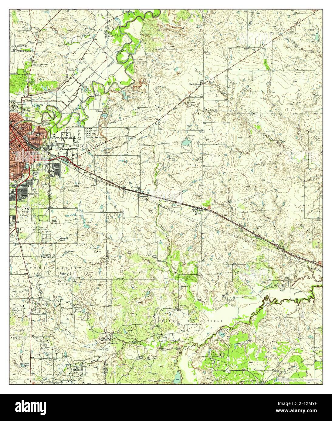 Map of wichita falls hi-res stock photography and images - Alamy