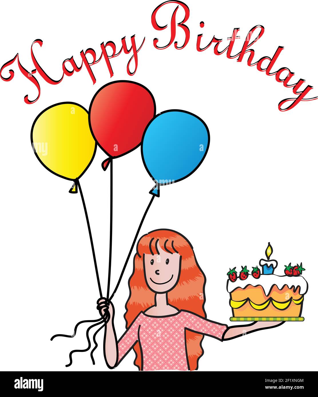 vector cartoon Birthday Stock Vector Image & Art - Alamy