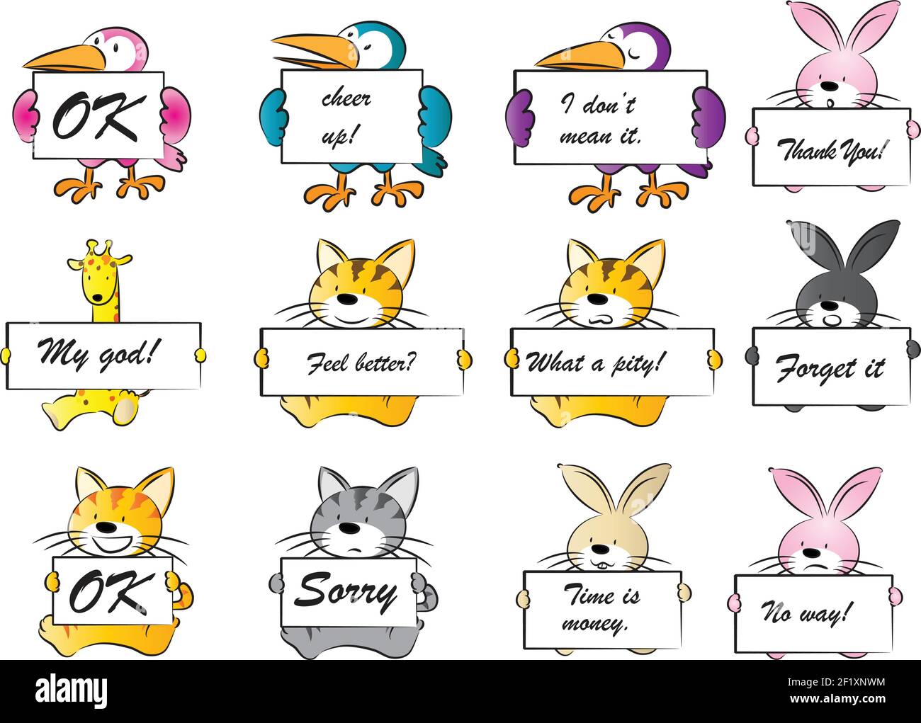 Thank you animals Cut Out Stock Images & Pictures - Alamy