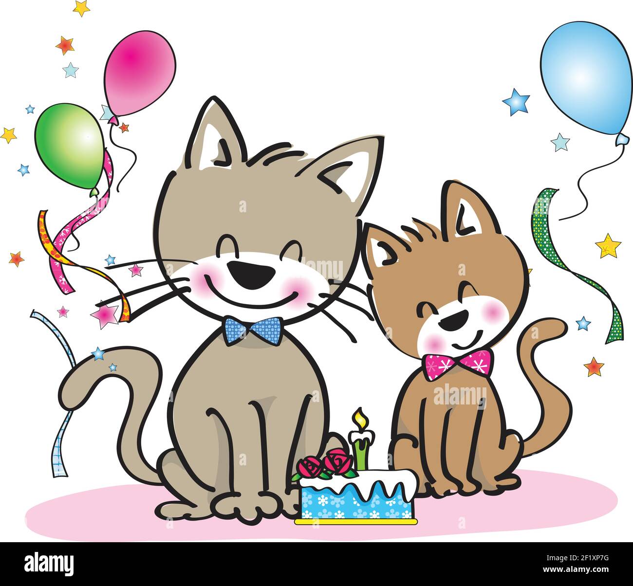 vector cartoon Birthday Stock Vector Image & Art - Alamy