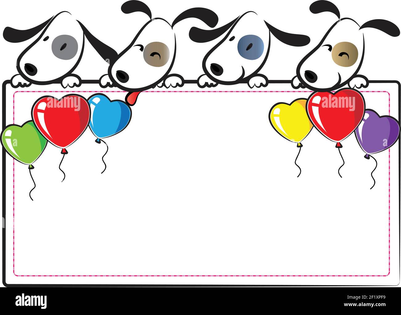 vector cartoon card border frame background Stock Vector Image & Art ...