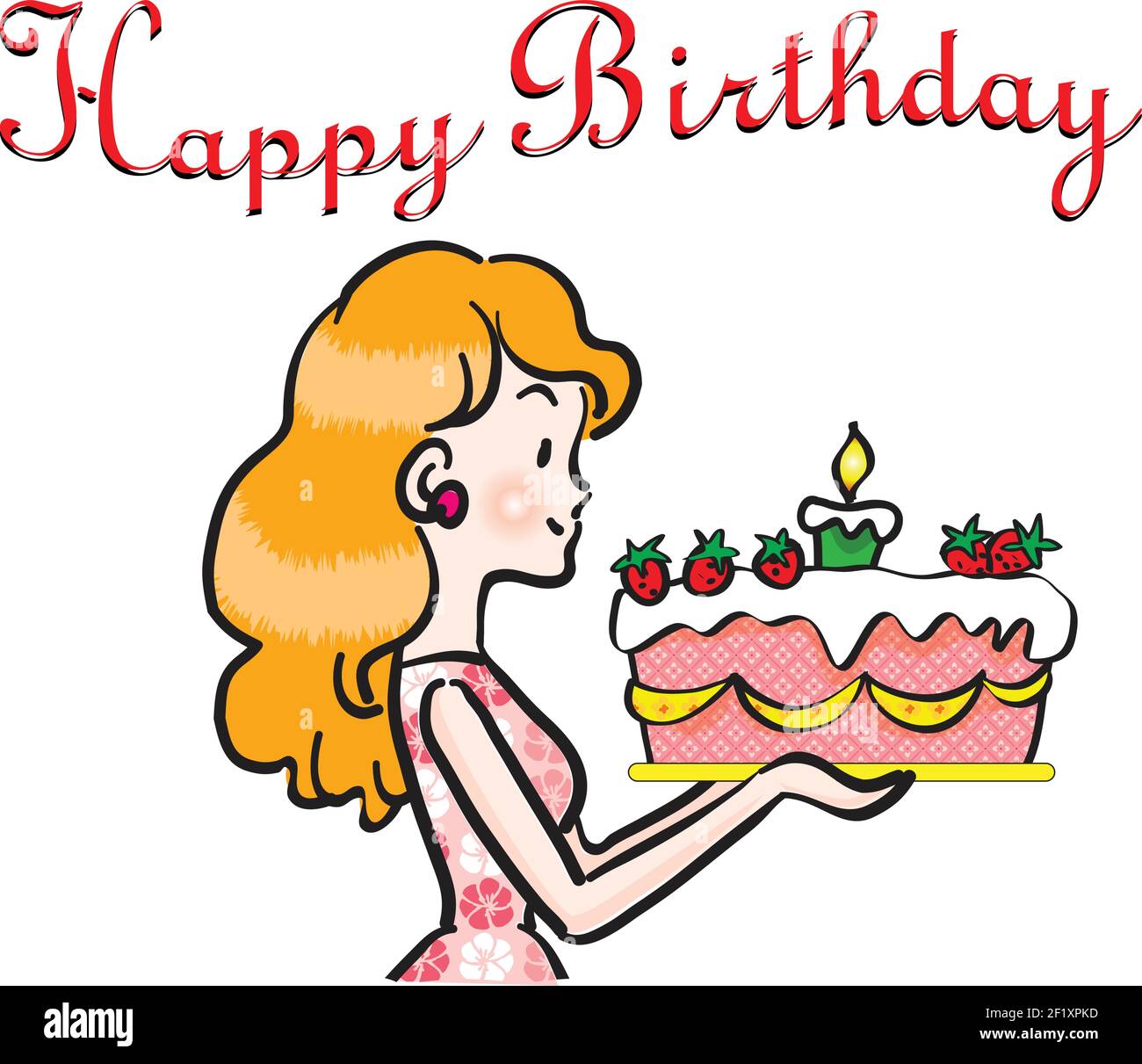 vector cartoon Birthday Stock Vector Image & Art - Alamy