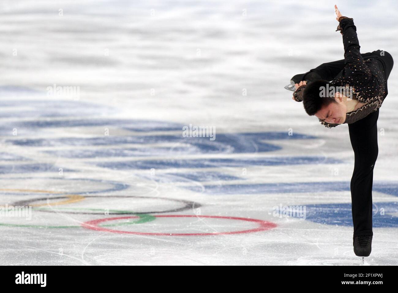 Han Yan (CHN) , during the figure skating, team men, short program of ...