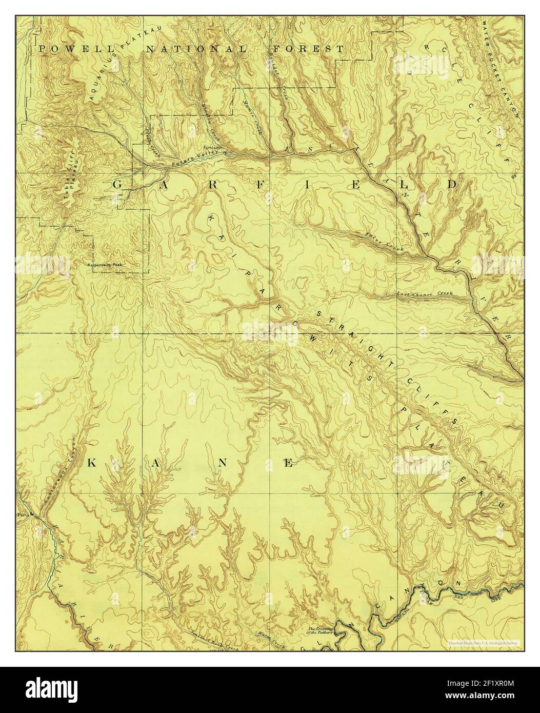 Map of escalante utah hi-res stock photography and images - Alamy