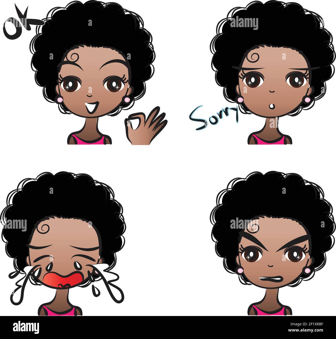 Vector cartoon emoji set Stock Vector Image & Art - Alamy