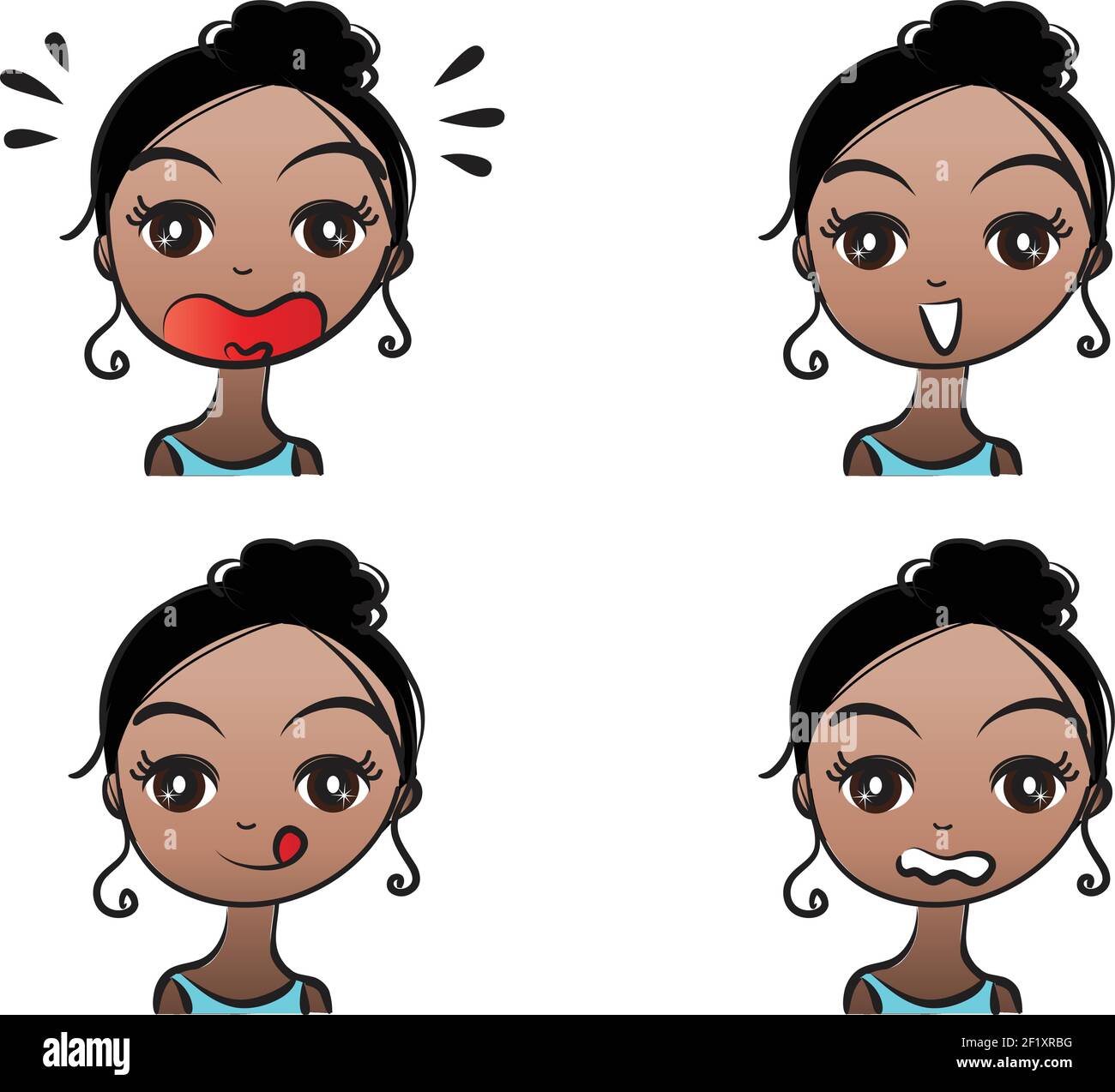 Vector cartoon emoji set Stock Vector Image & Art - Alamy