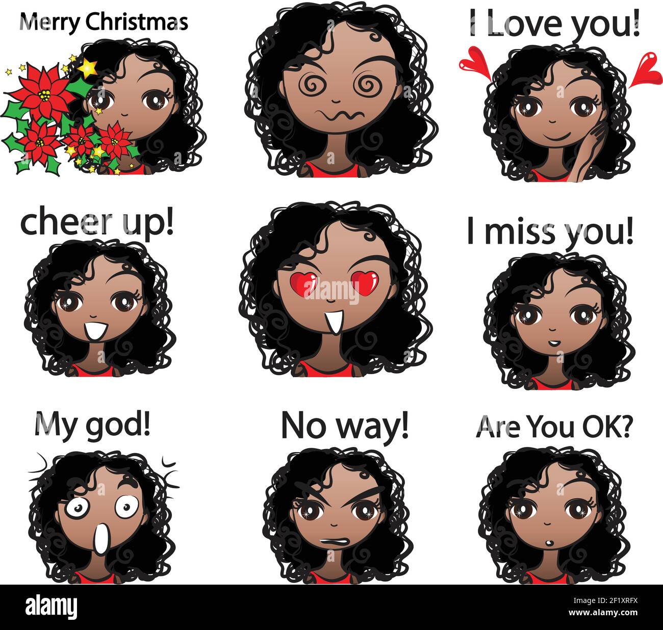 Vector cartoon emoji set Stock Vector Image & Art - Alamy