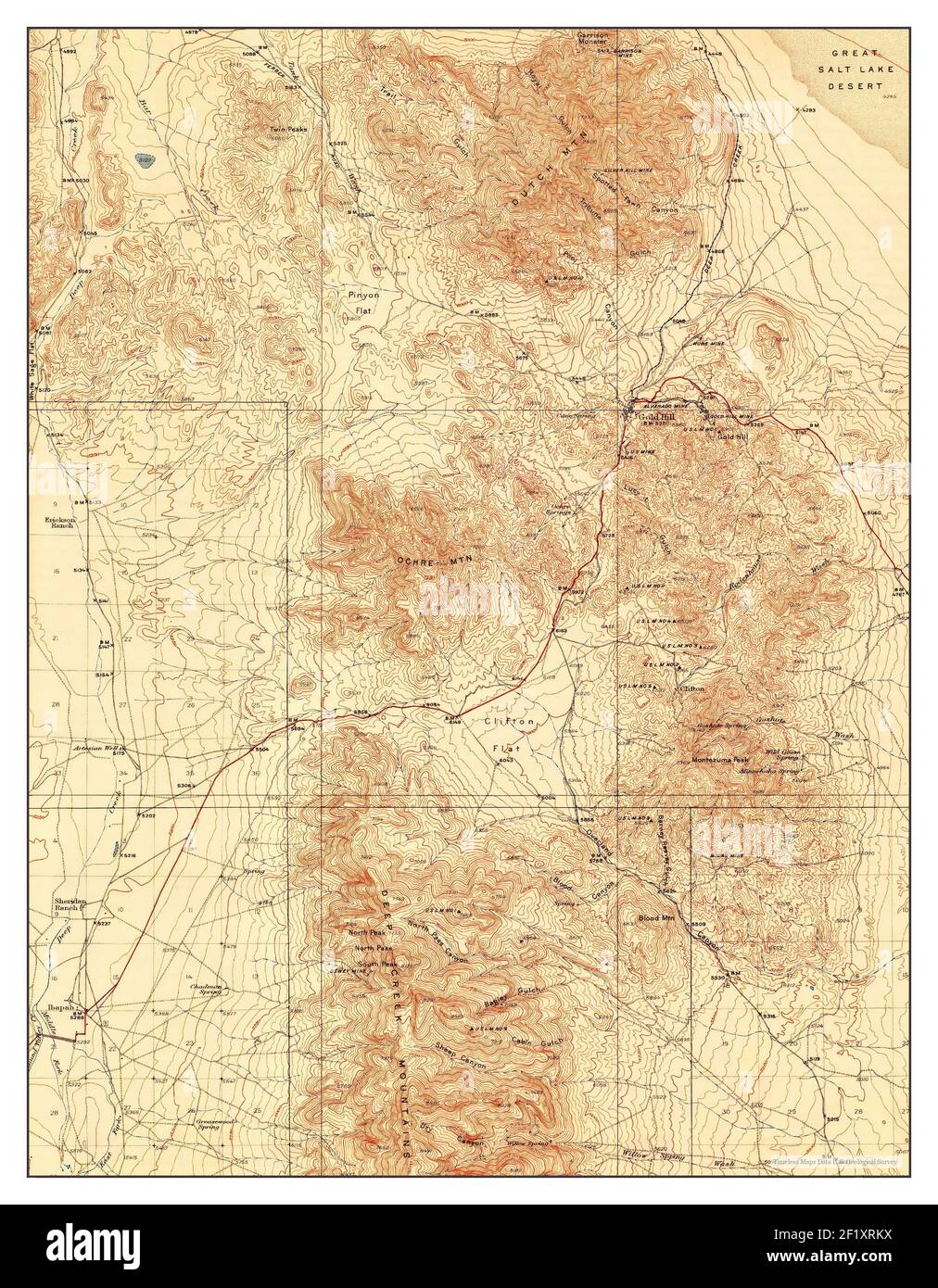 Utah Gold Map High Resolution Stock Photography and Images - Alamy