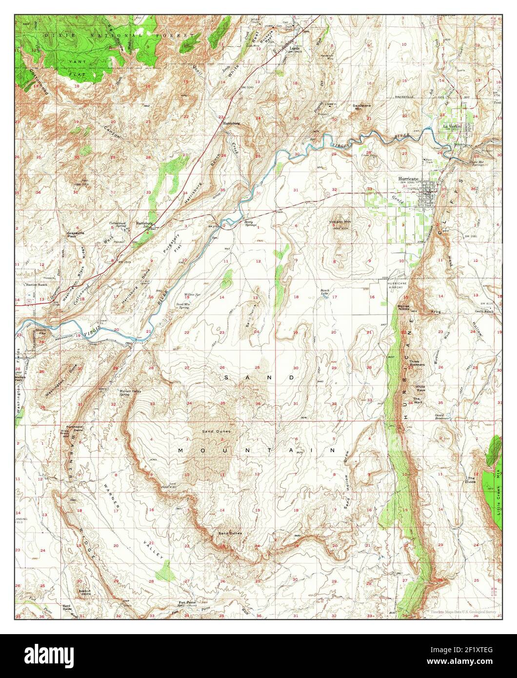 Hurricane, Utah, map 1954, 1:62500, United States of America by ...