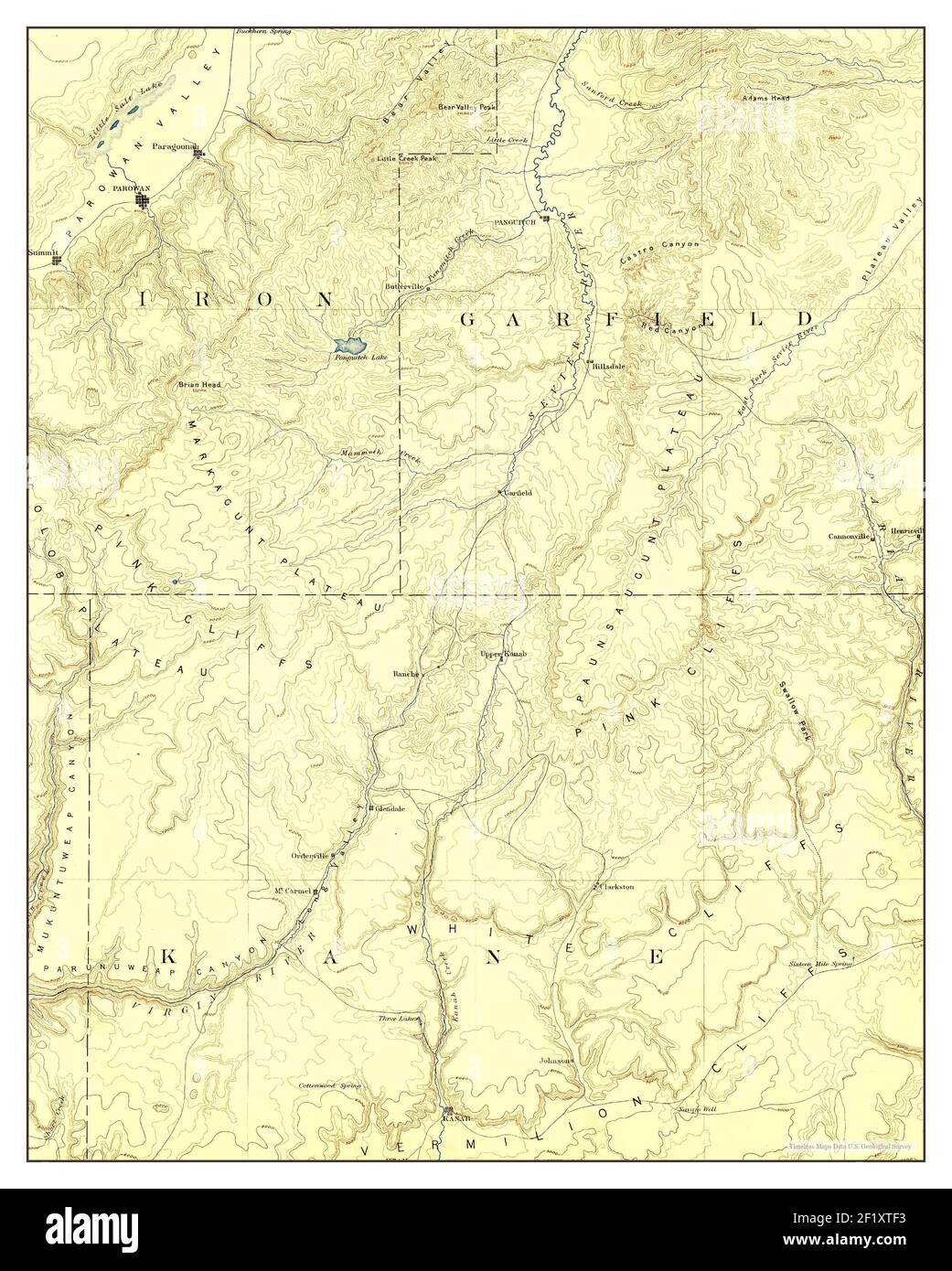 Map of kanab utah hi-res stock photography and images - Alamy
