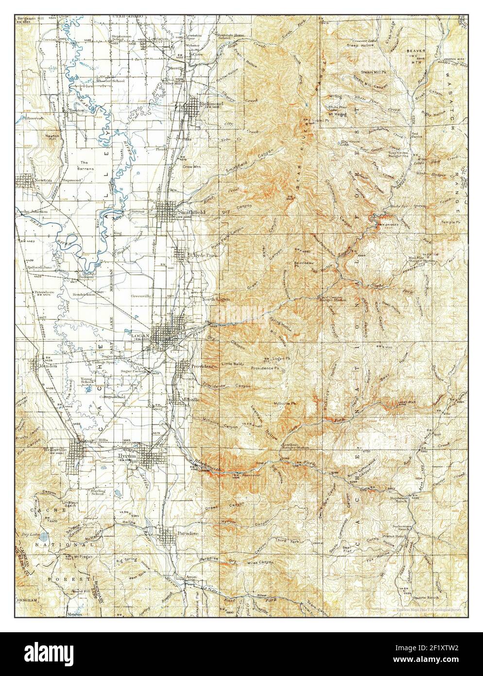 Logan Canyon Map