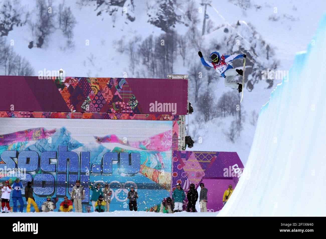 Women Snowboard Halfpipe, Qualification series, during the XXII Winter ...