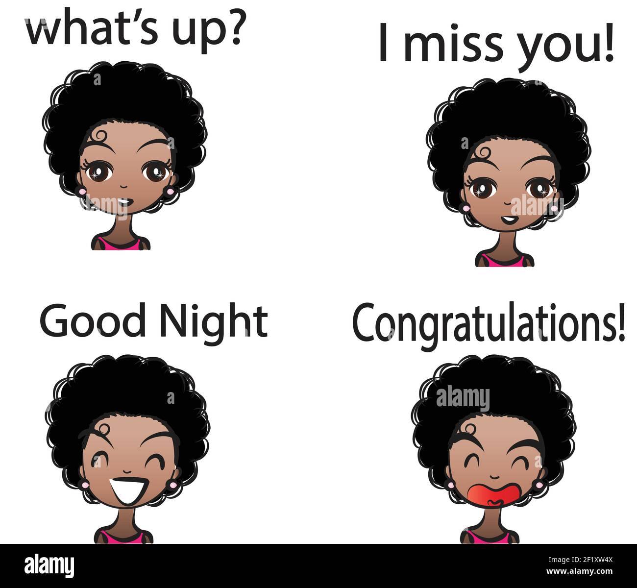 Vector cartoon emoji set Stock Vector Image & Art - Alamy