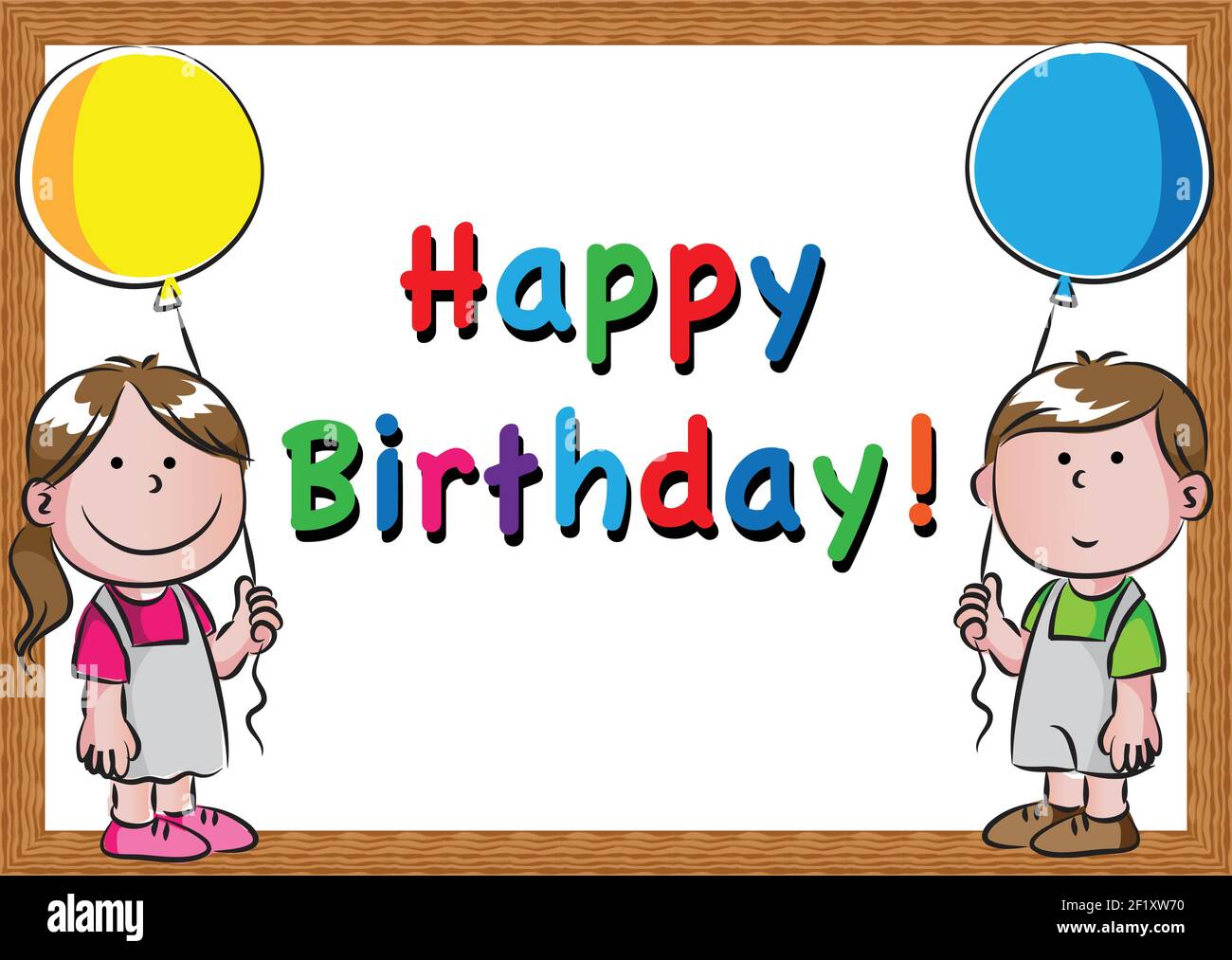 vector cartoon Birthday Stock Vector Image & Art - Alamy