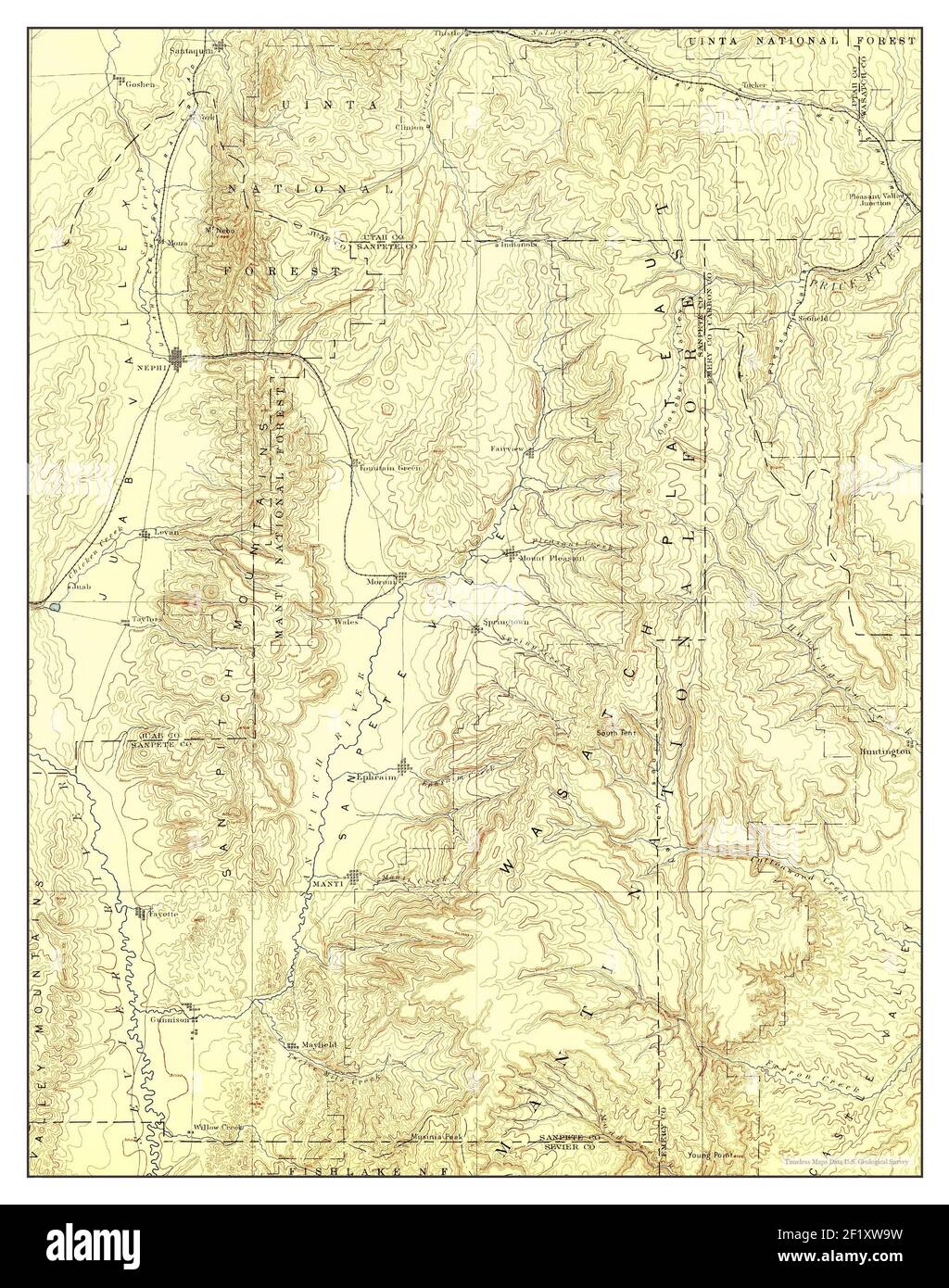 Map 1895 utah hi-res stock photography and images - Alamy