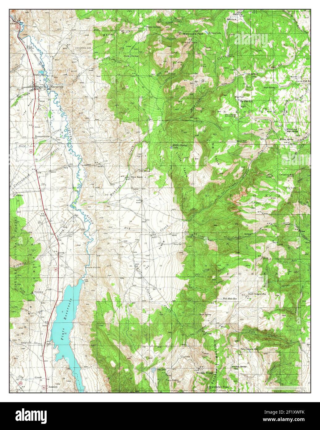 Map of marysvale utah hi-res stock photography and images - Alamy