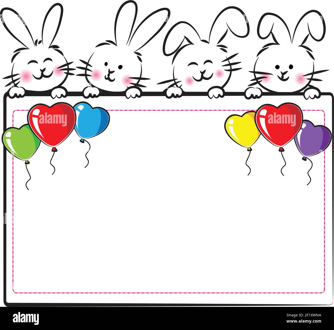 vector cartoon card border frame background Stock Vector Image & Art ...