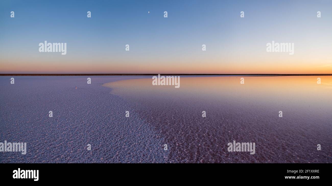 Panorama salt pink lake hi-res stock photography and images - Alamy
