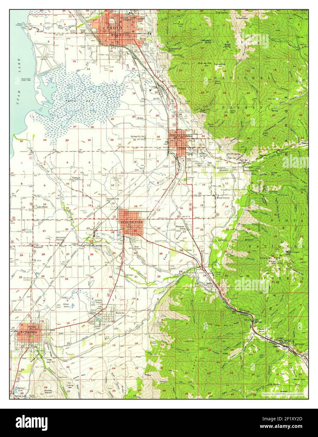 Map of provo hi-res stock photography and images - Alamy