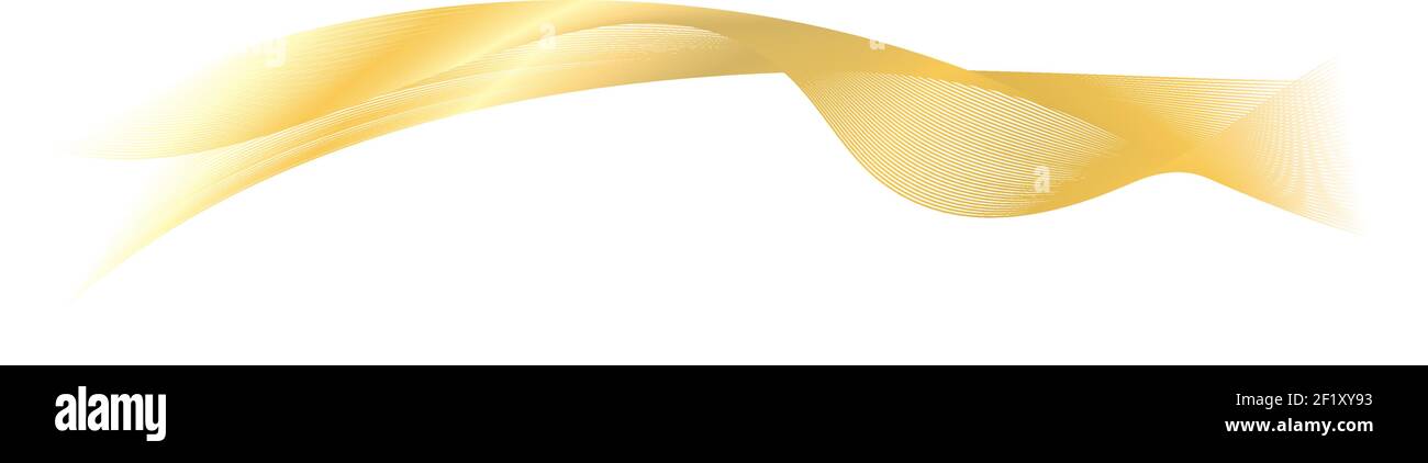 Gold wave line vector icon illustration design Stock Vector Image & Art ...