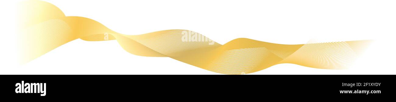 Gold wave line vector icon illustration design Stock Vector Image & Art ...