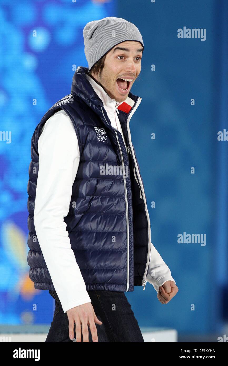 Freestyle Men's Ski Halfpipe Podium, Kevin Rolland from France, bronze medal, at the place ...