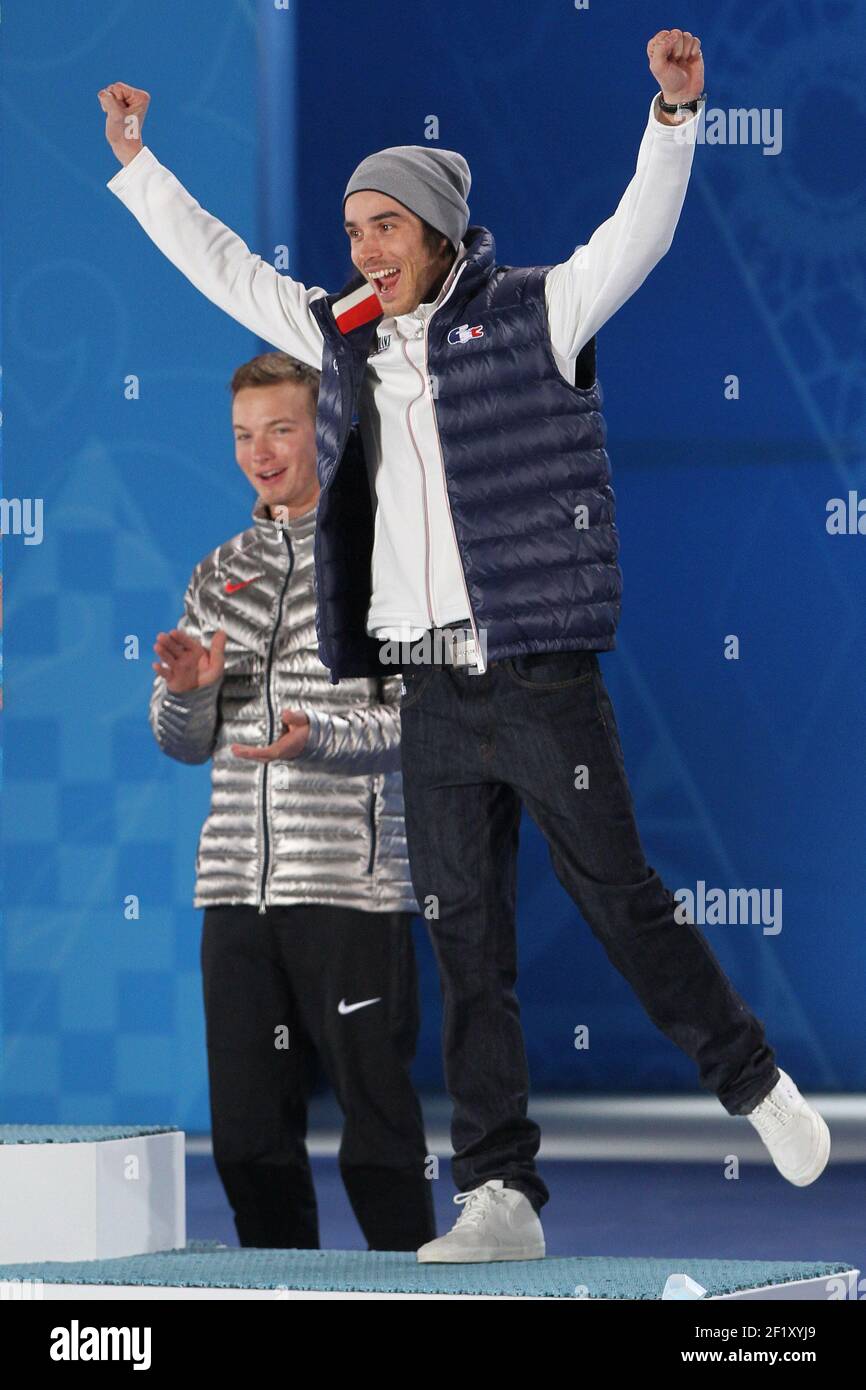 Freestyle Men's Ski Halfpipe Podium, Kevin Rolland from France, bronze medal, at the place ...
