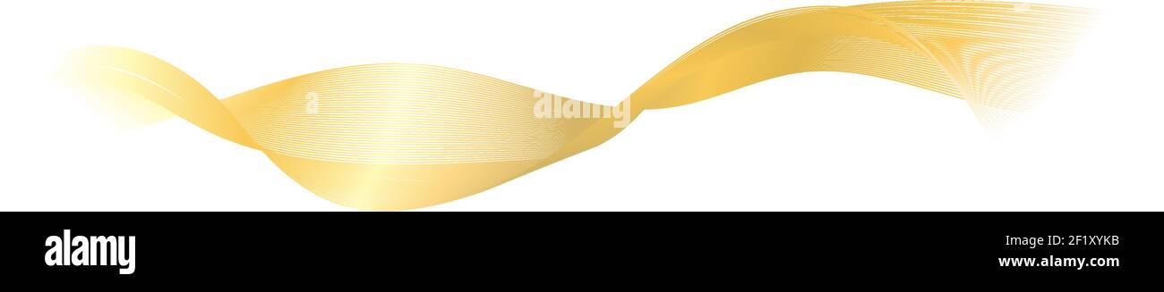 Gold wave design Stock Vector Images - Alamy