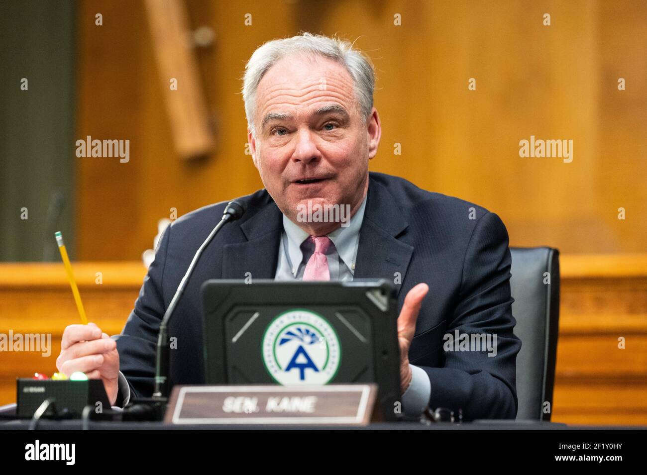 Washington, United States. 09th Mar, 2021. U.S. Senator, Tim Kaine (D ...