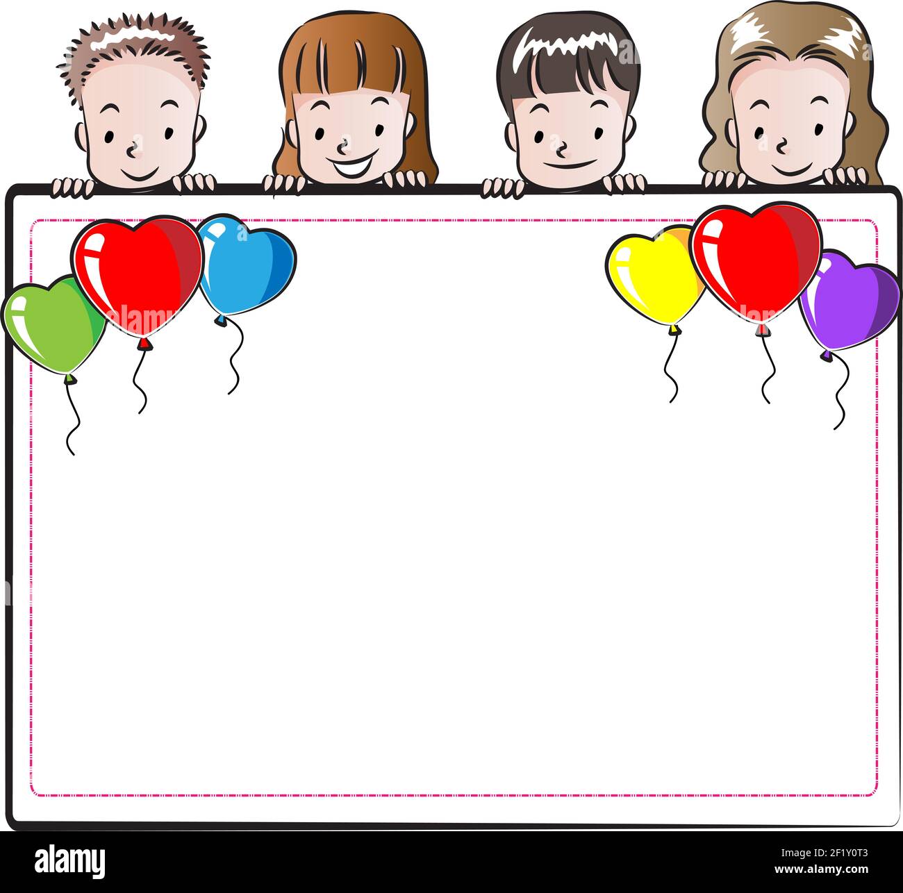 cartoon happy birthday background Stock Photo - Alamy