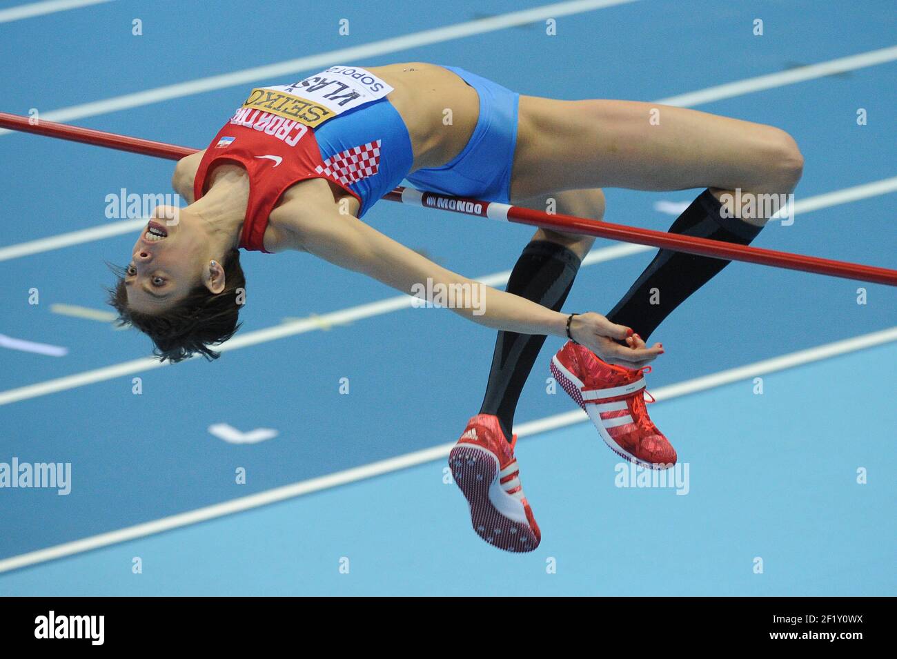 Bianca Vlasic (CRO) competes on High Jump women qualification during ...