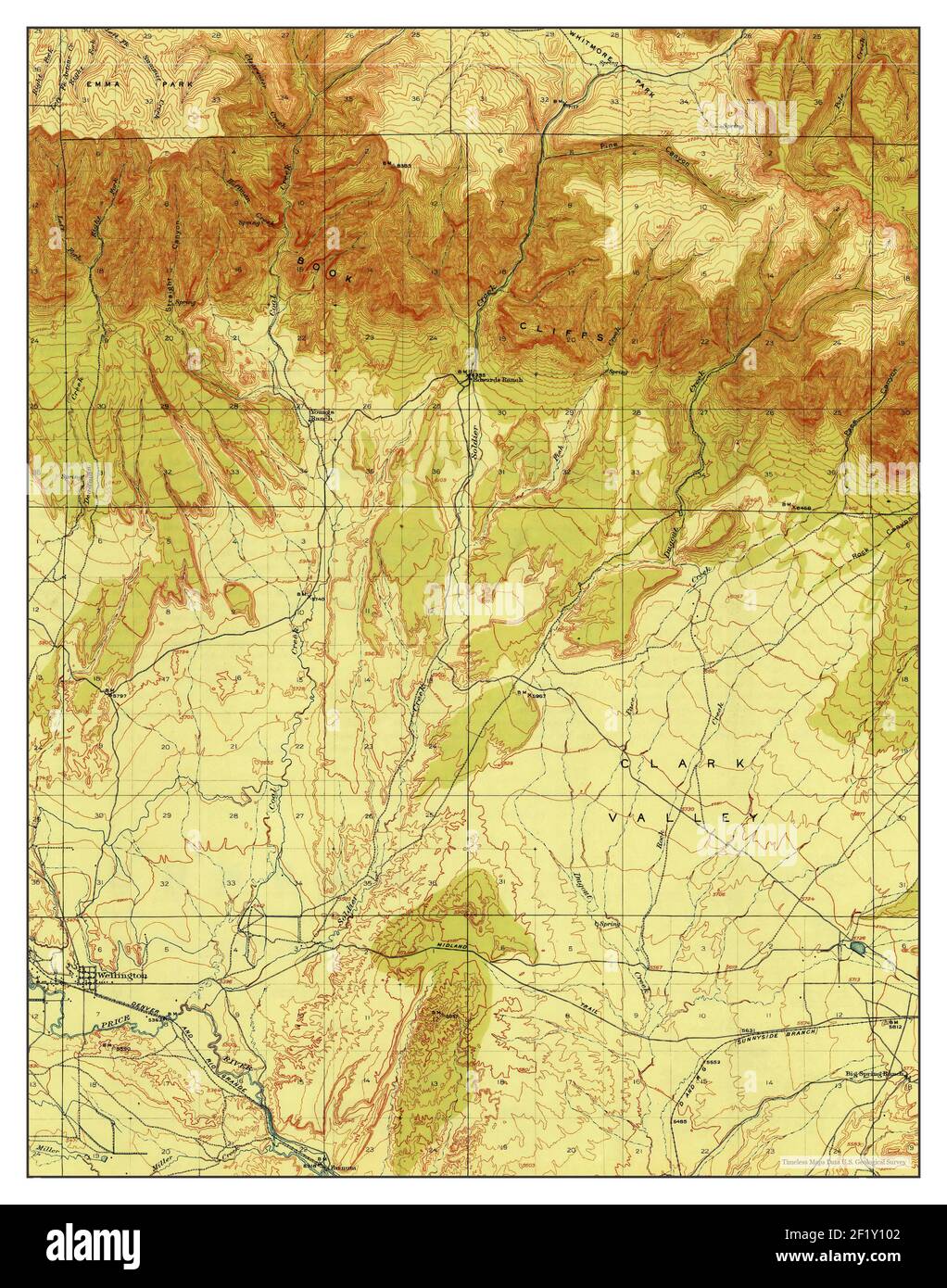 Wellington utah map hi-res stock photography and images - Alamy