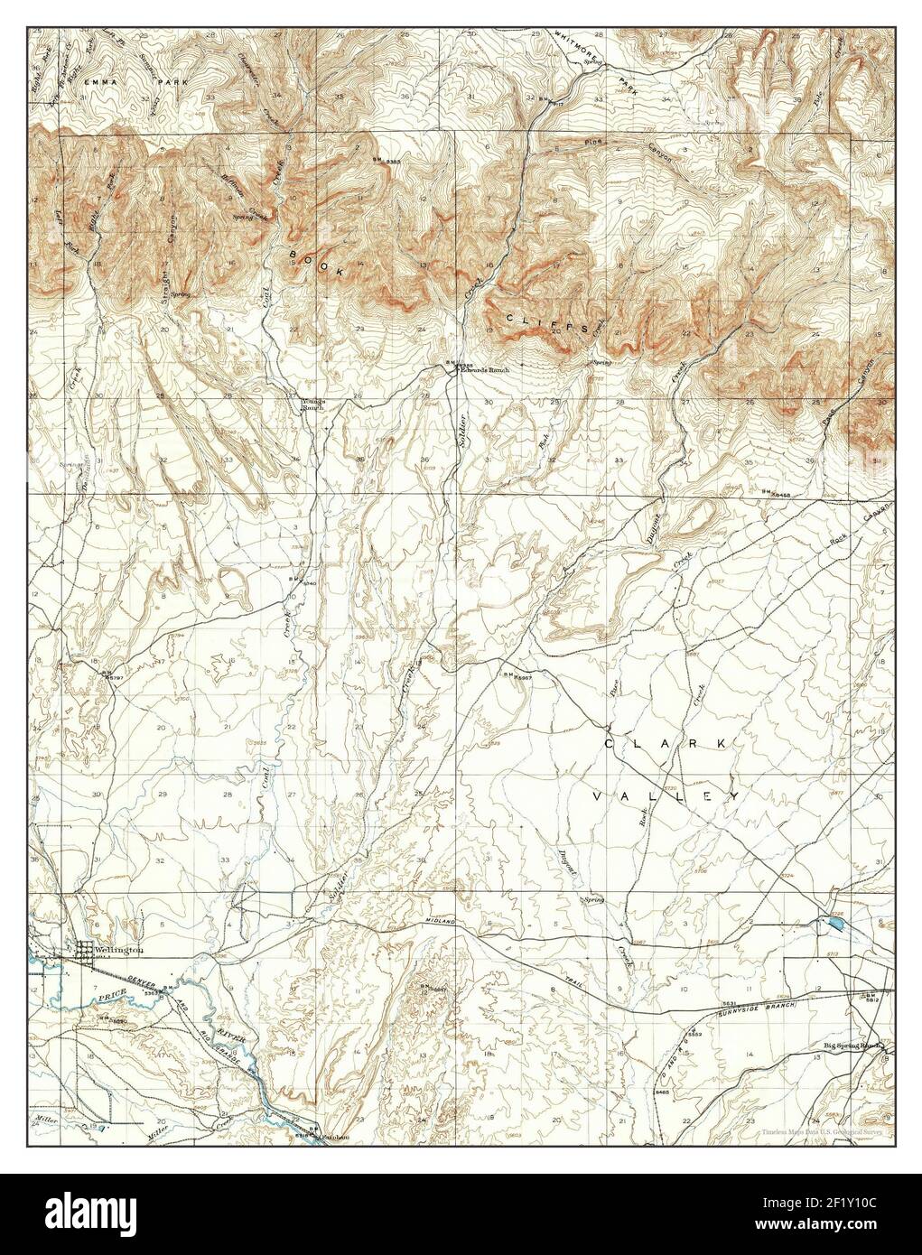 Wellington utah map hi-res stock photography and images - Alamy