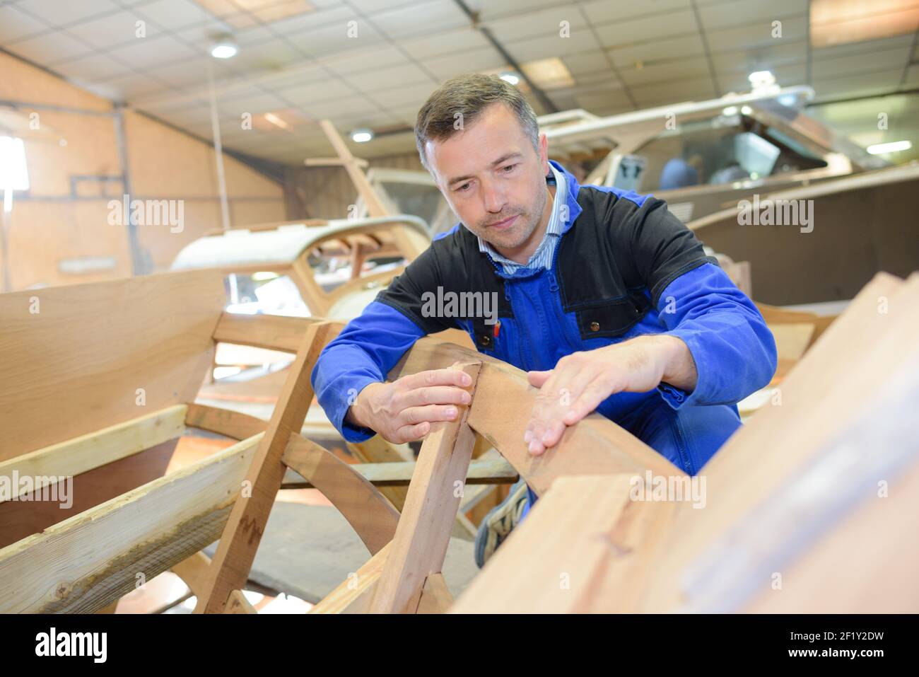 a man joiner at work Stock Photo - Alamy