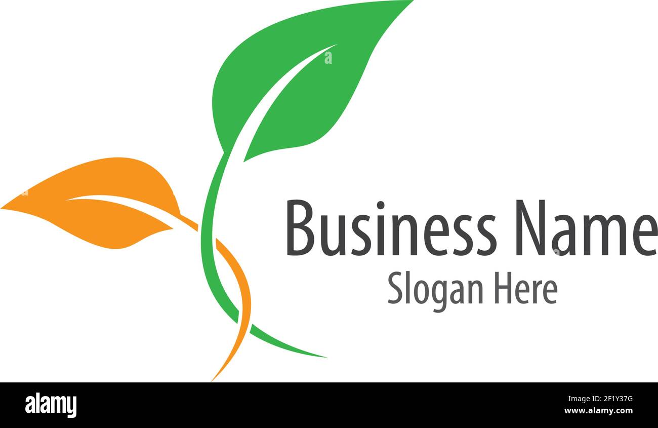 Leaf logo images illustration design Stock Vector Image & Art - Alamy