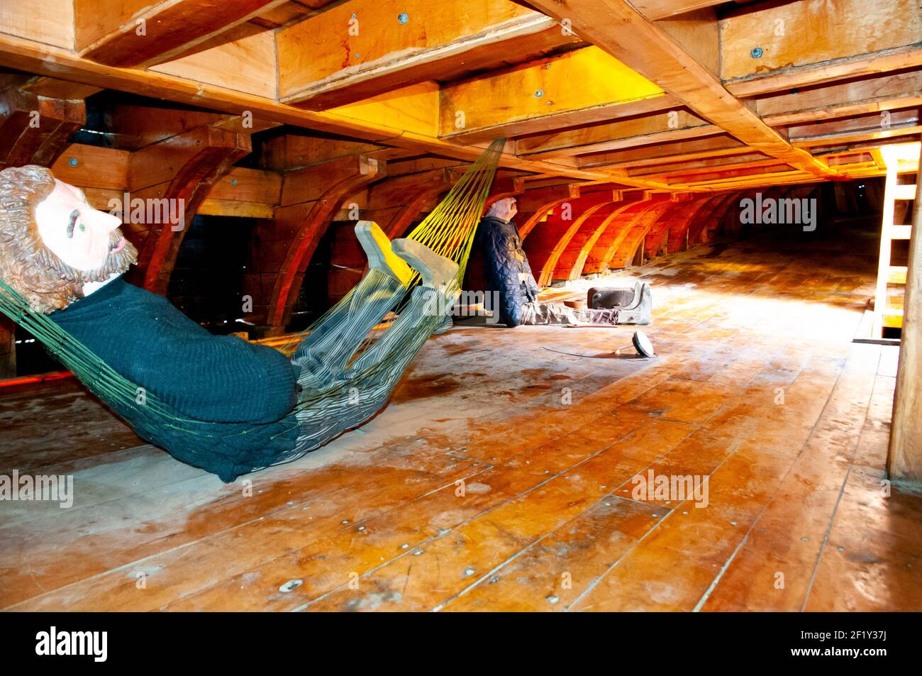 Cabin in Old Wooden Ship Stock Photo - Alamy