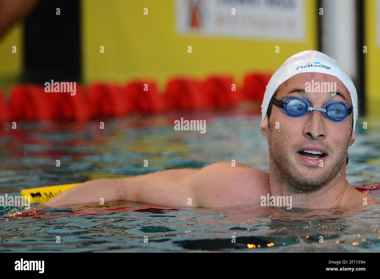 Fabien Gilot (FRA) on 100 m Men Freestyle during the Swimming French ...